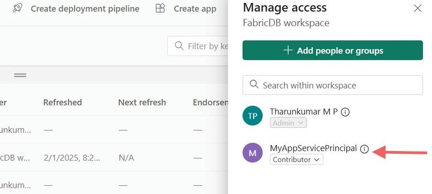 Setting Up Microsoft Entra Service Principal For Azure Rbac And Connecting To Fabric Sql Database